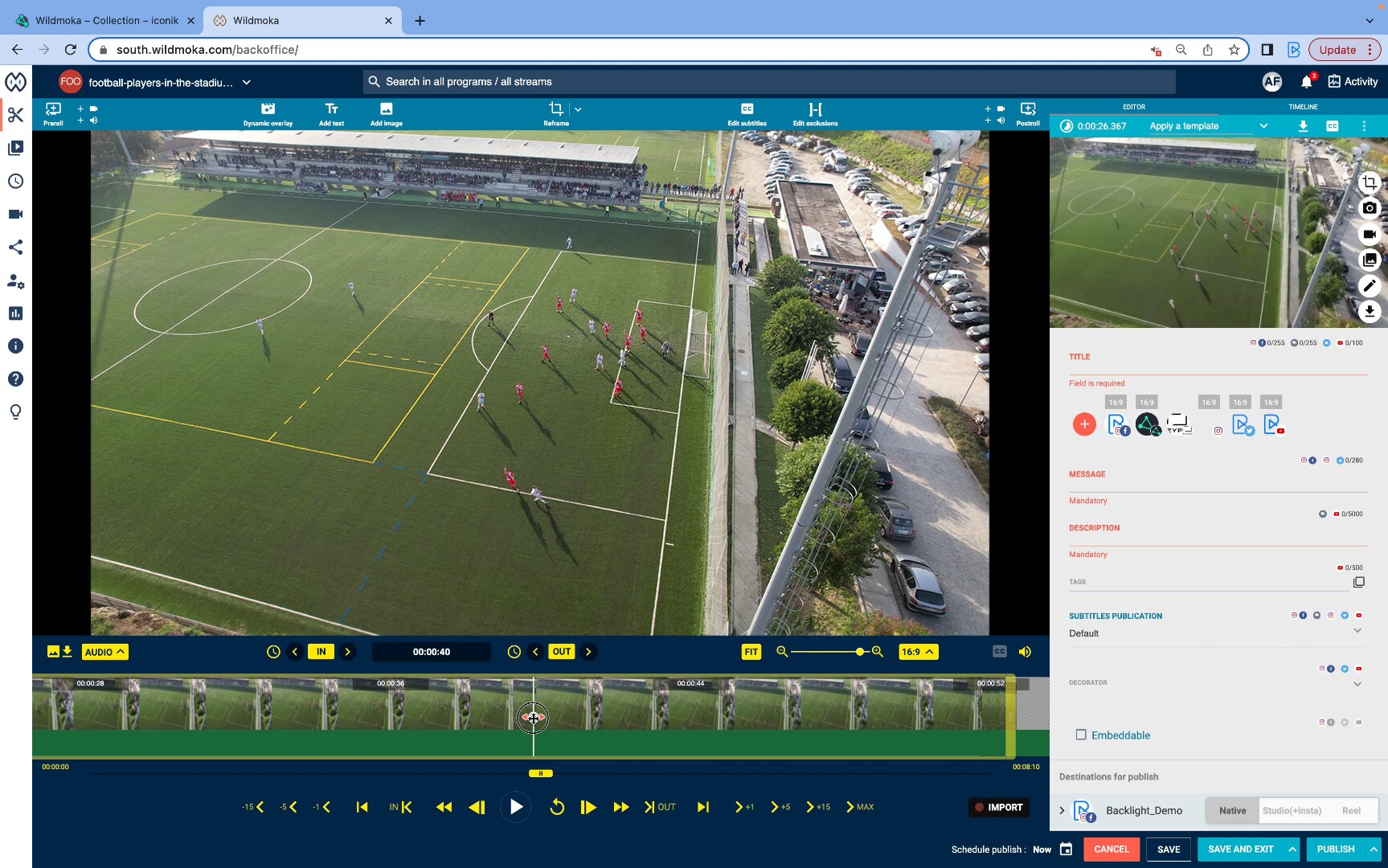 Accelerated Content Creation with Integrated Media Management & Distribution from iconik & Wildmoka